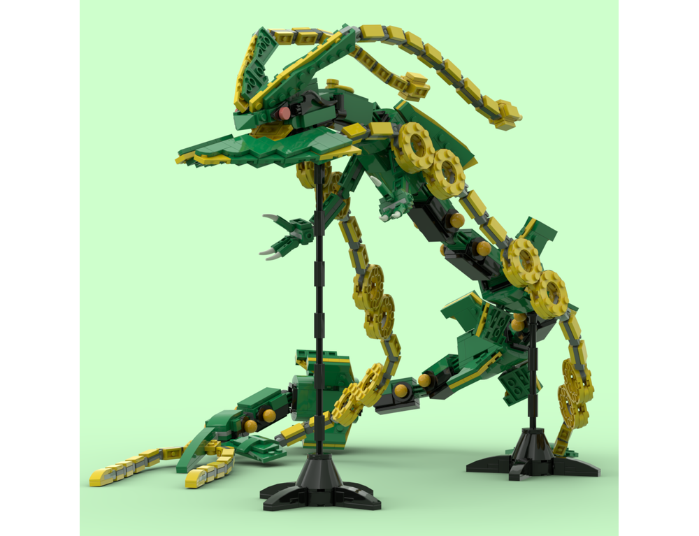 Lego Moc Mega Rayquaza Pokemon By Green73 Rebrickable Build With Lego