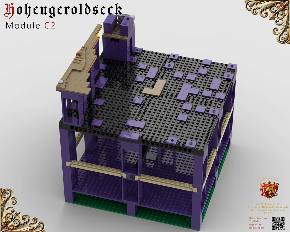 LEGO MOC C2 Castle Hohengeroldseck - Substructure (Castle Part 1) by ...