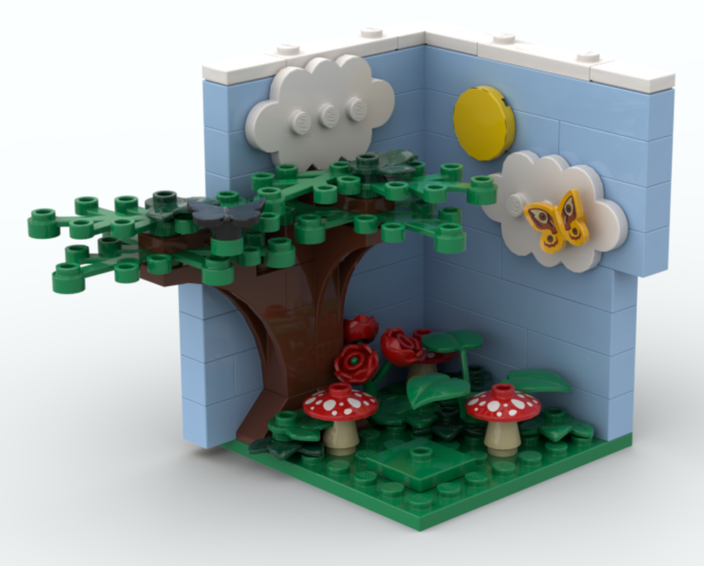 LEGO MOC Mushroom Sprite Habitat by KIrene | Rebrickable - Build with LEGO