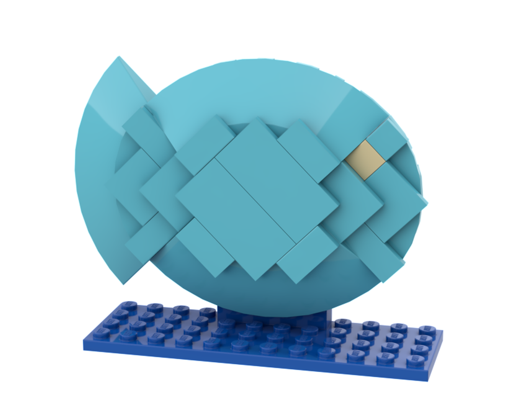 LEGO MOC Fish Statue by sirjective1 | Rebrickable - Build with LEGO