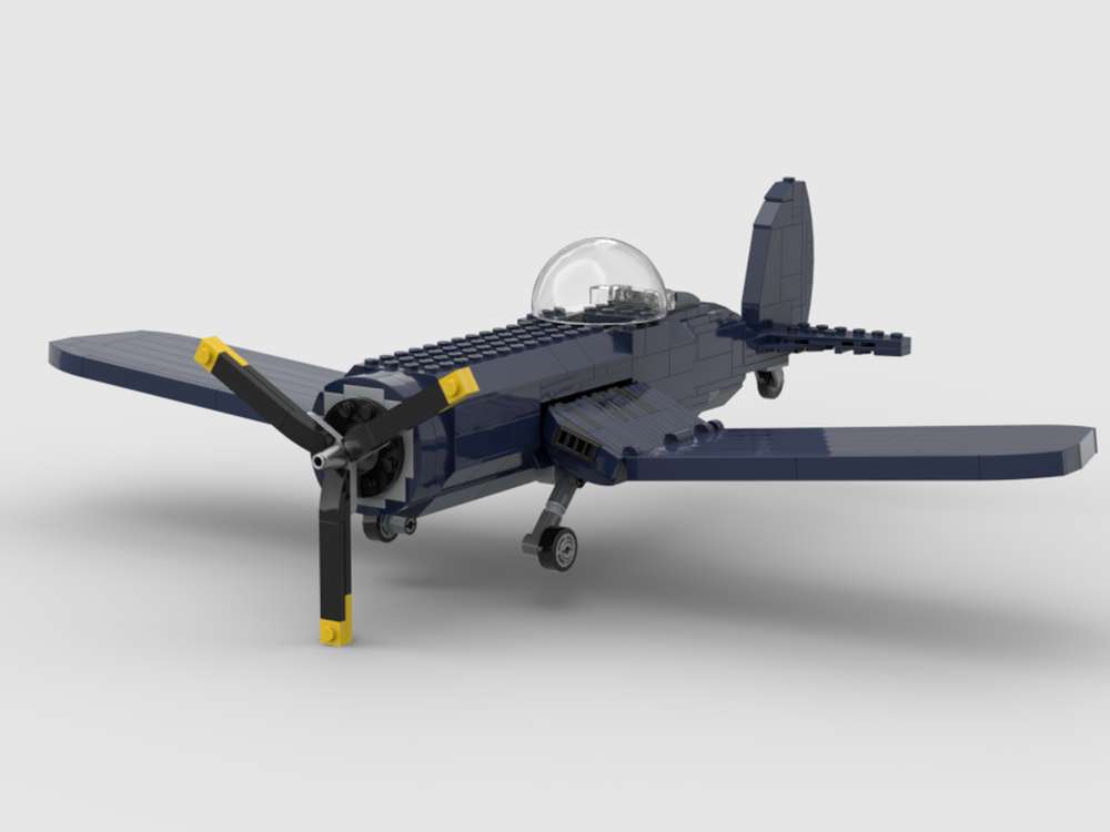 LEGO MOC F4U Corsair Fighter Plane (V2) by T.B | Rebrickable - Build ...