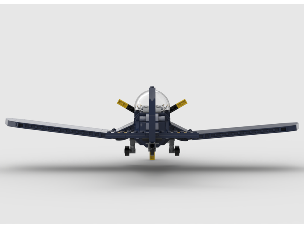 LEGO MOC F4U Corsair Fighter Plane (V2) by T.B | Rebrickable - Build ...