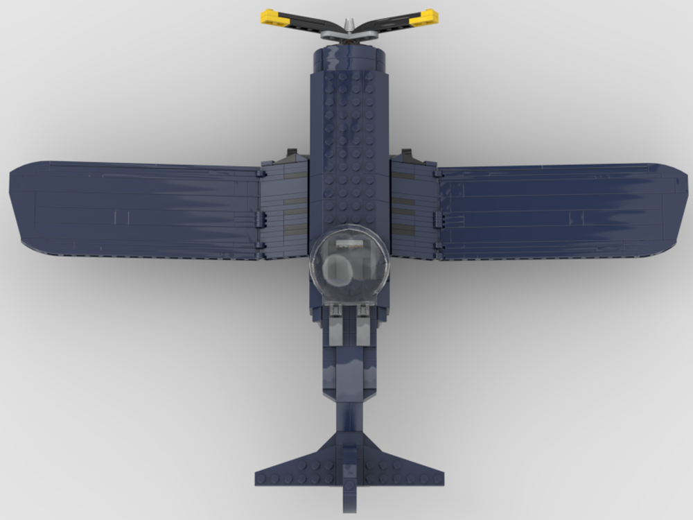 LEGO MOC F4U Corsair Fighter Plane (V2) by TyBar | Rebrickable - Build ...