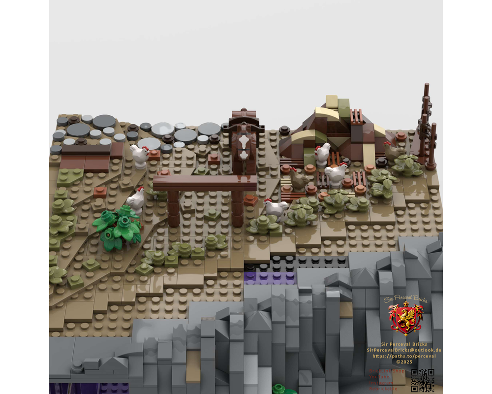 LEGO MOC C5 Castle Hohengeroldseck - Castle courtyard (Castle Part 1 ...