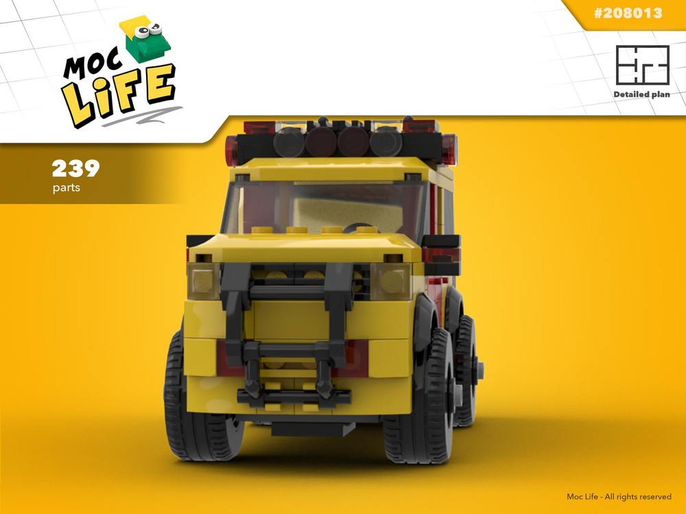 LEGO MOC Ford Explorer lifeguard by MocLife | Rebrickable - Build with LEGO