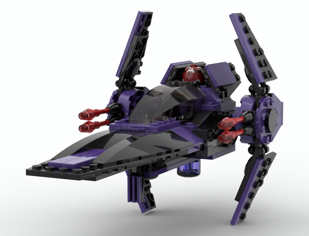 LEGO MOC V-Wing Purple by Mlong1013 | Rebrickable - Build with LEGO