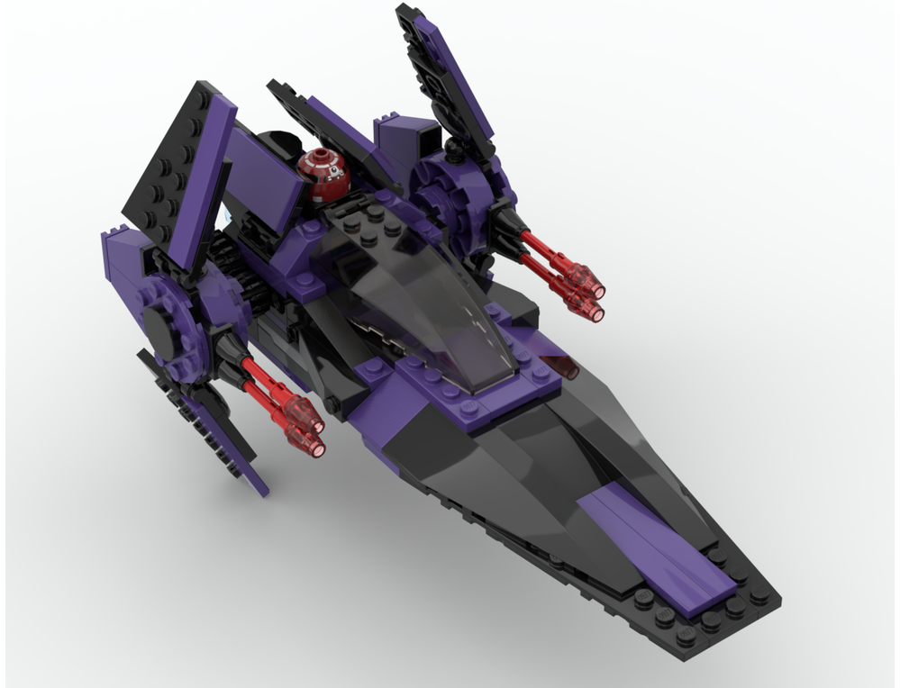 LEGO MOC V-Wing Purple by Mlong1013 | Rebrickable - Build with LEGO