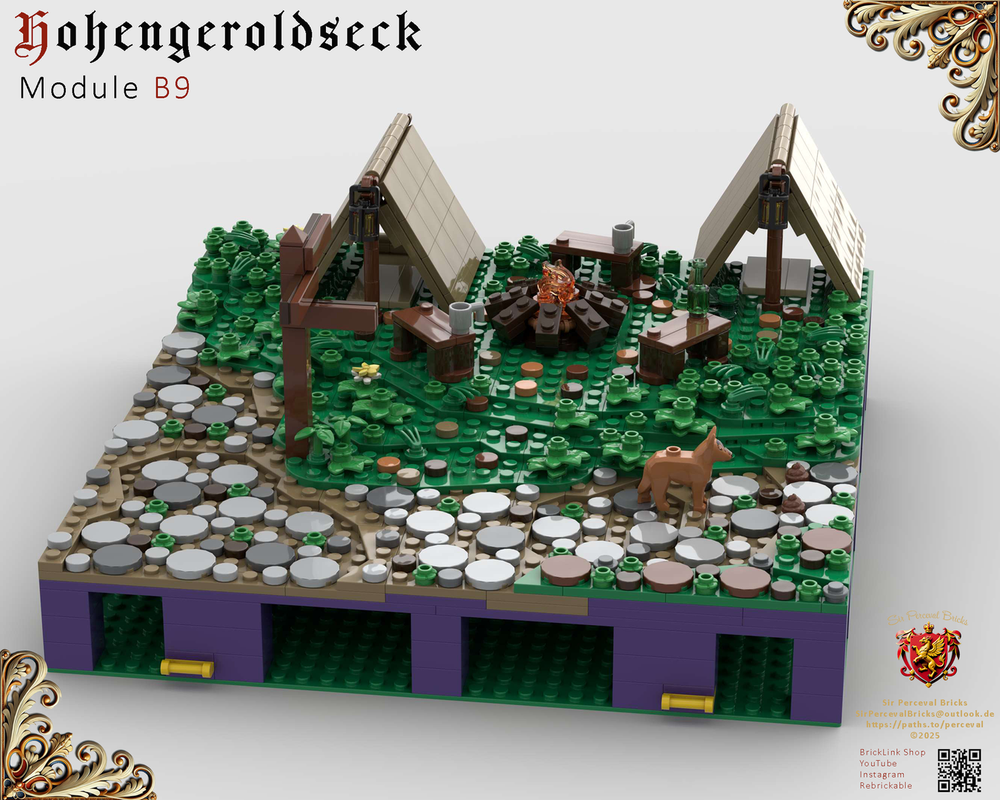 LEGO MOC-208021 B9 Castle Hohengeroldseck - Campsite (Landscape ...