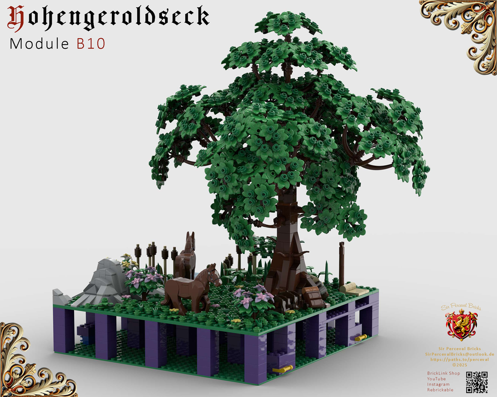 LEGO MOC B10 Castle Hohengeroldseck - Big old tree (Landscape ...
