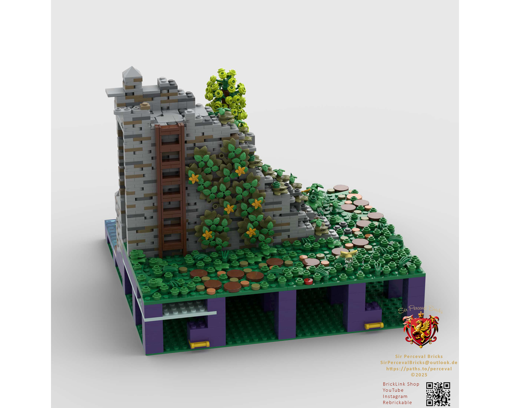 LEGO MOC B12 Castle Hohengeroldseck - Gate ruins at the river ...