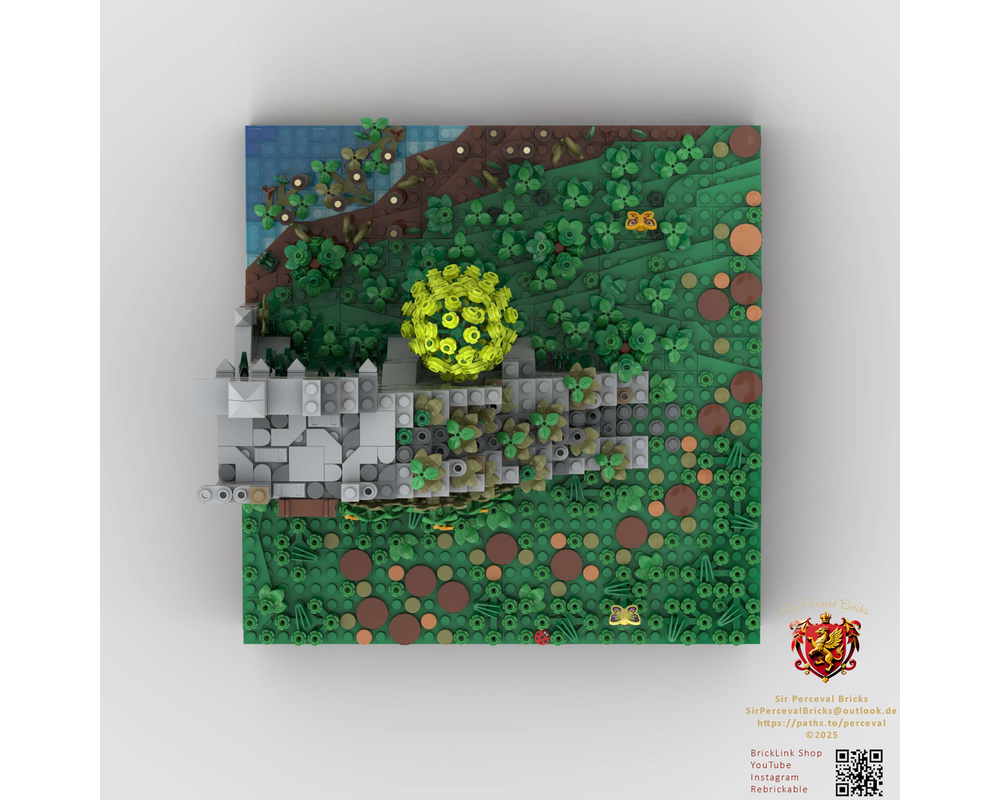 LEGO MOC B12 Castle Hohengeroldseck - Gate ruins at the river ...