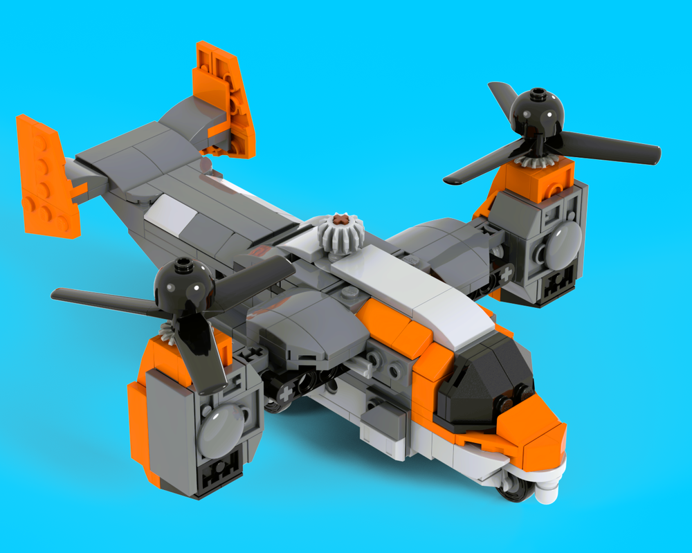 LEGO MOC Functional Mini 42113 Osprey by asnoopy | Rebrickable - Build ...