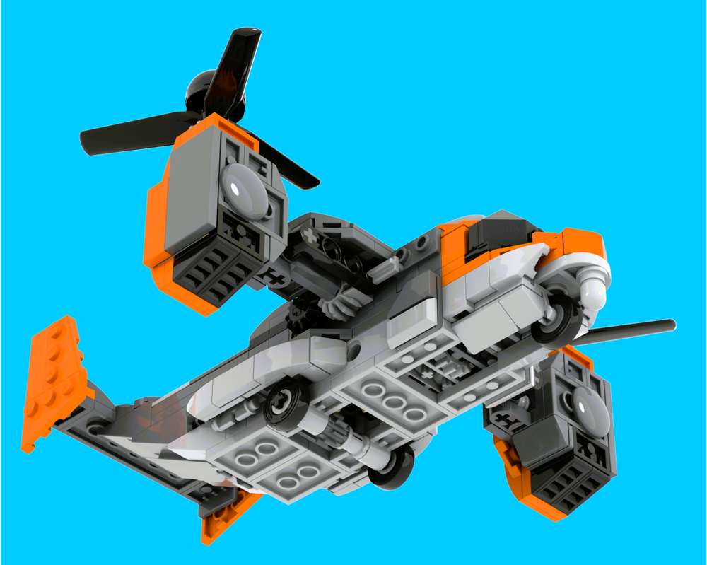 LEGO MOC Functional Mini 42113 Osprey by asnoopy | Rebrickable - Build ...