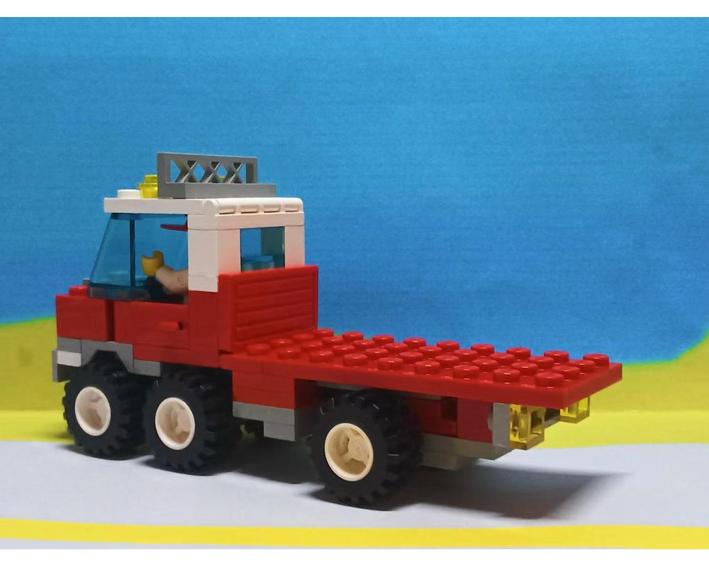 Lego Moc 6668 Telescope Flatbed Truck By Ziqing Rebrickable Build