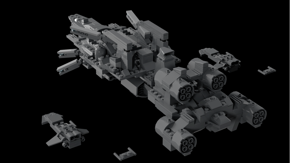 LEGO MOC-208070 Space Battleship by HeLi2046 | Rebrickable - Build with ...