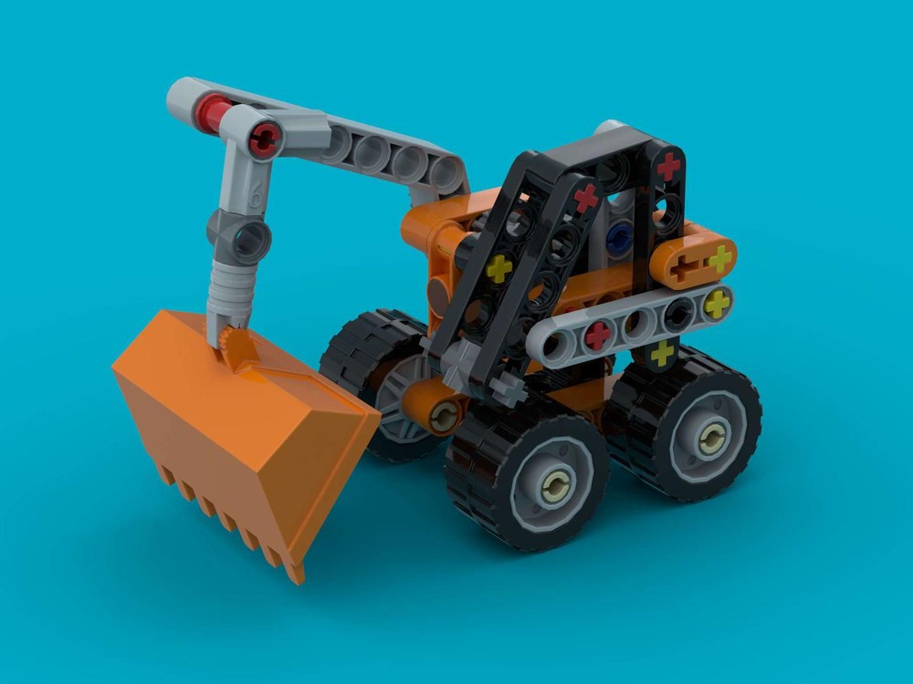 LEGO MOC 30710 Wheeled Excavator - LEGO Technic Alternate Model by ...