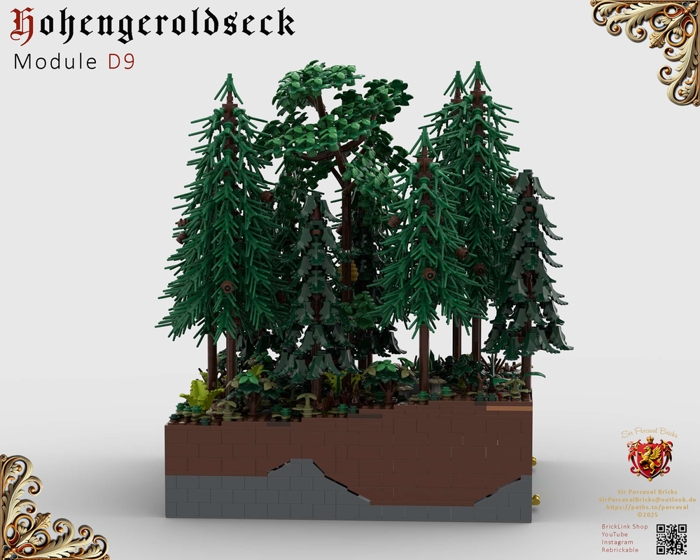 LEGO MOC D9 Castle Hohengeroldseck - Forest (Landscape Expansaion 1) by ...