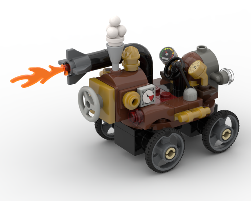 LEGO MOC Steampunk soap box racer for Steampunk Inventor #1 by aimreg ...