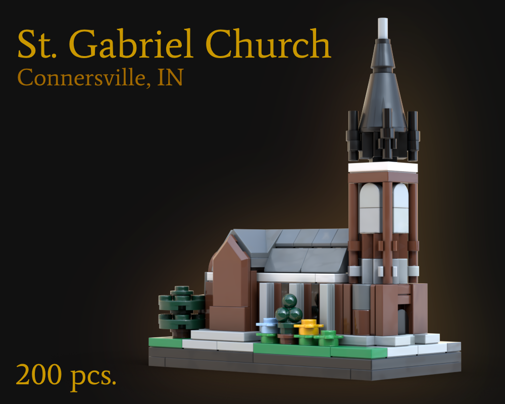 LEGO MOC St. Gabriel Church Microscale by CarCar75 | Rebrickable ...