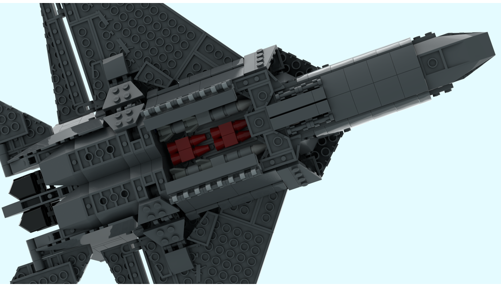 Lego Moc Lockheed Martin F 22 Raptor By Jameshigson0512 Rebrickable