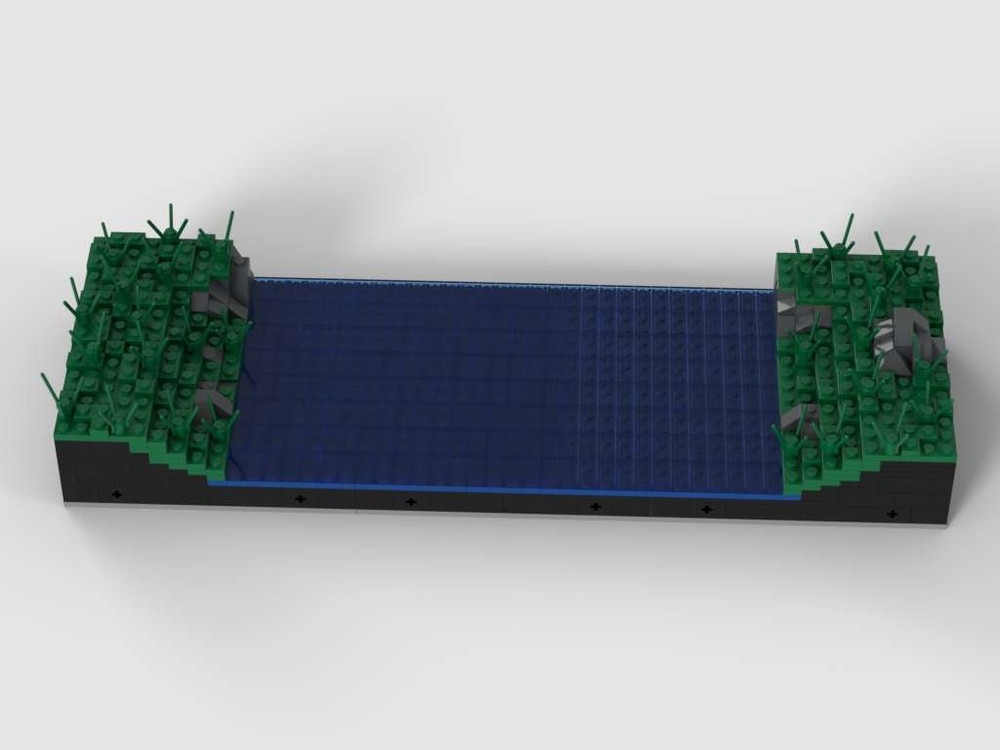 LEGO MOC Modular Terrain - Riverbank Transition by mikey2110 ...