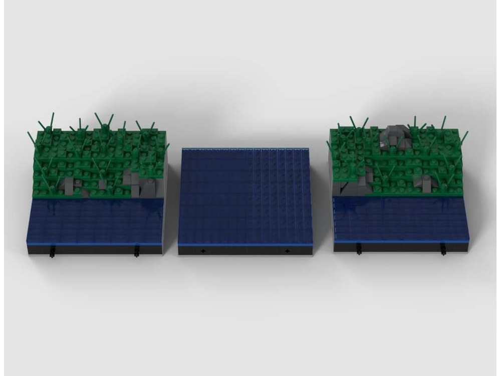 LEGO MOC Modular Terrain - Riverbank Transition by mikey2110 ...