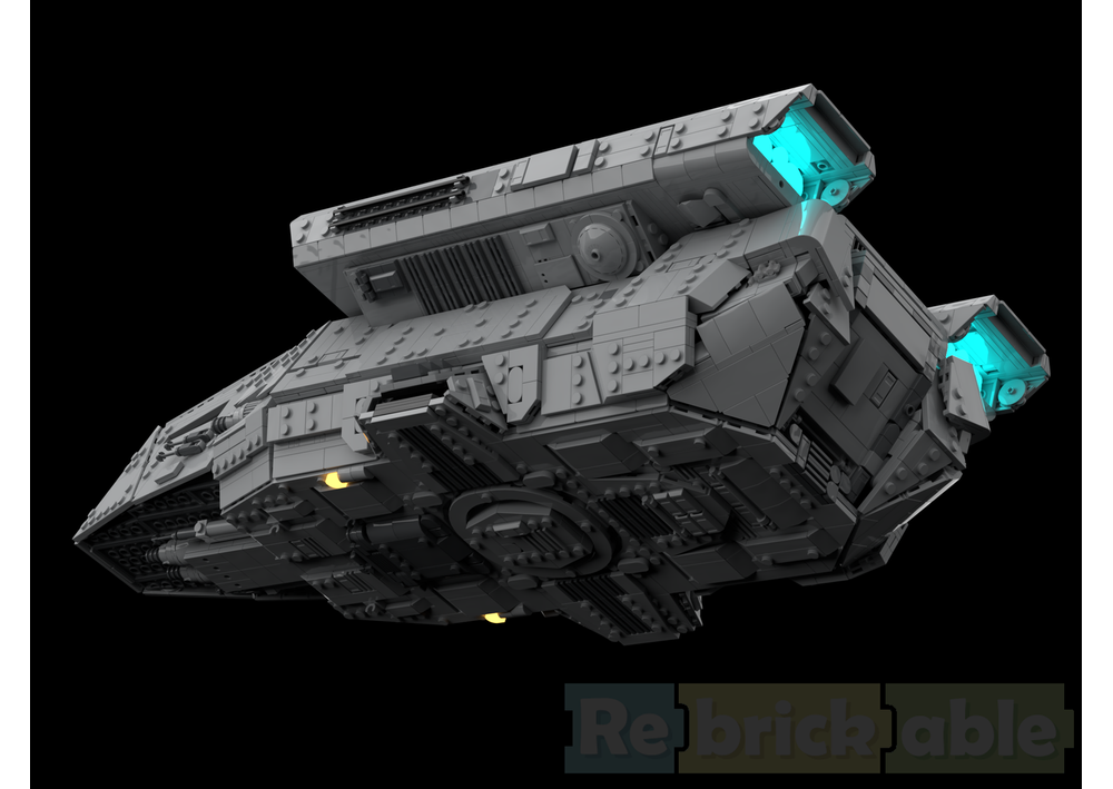 Lego Moc Delta Class Dx 9 Troop Transport Fractal By Thrawnsrevenge