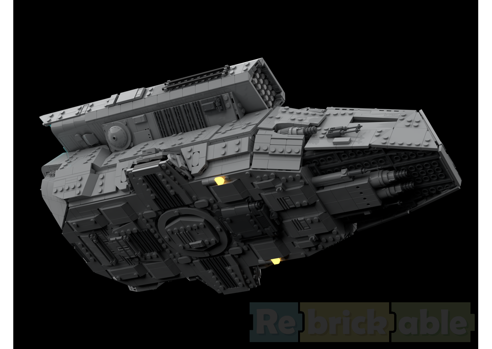 Lego Moc Delta Class Dx 9 Troop Transport Fractal By Thrawnsrevenge