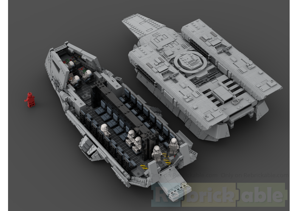 LEGO MOC Delta-class DX-9 troop transport (Fractal) by ThrawnsRevenge ...