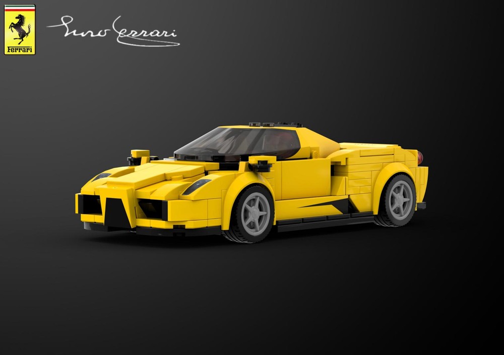 LEGO MOC Ferrrari Enzo Yellow- Speed Champions 8 Studs wide by AbFab74 ...