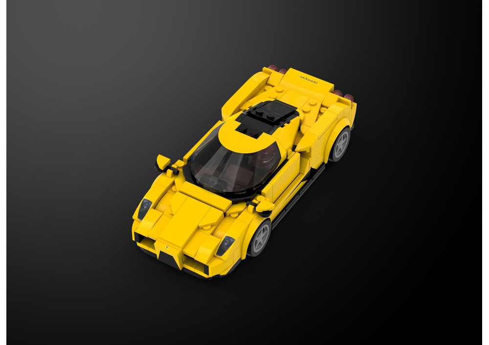 LEGO MOC Ferrrari Enzo Yellow- Speed Champions 8 Studs wide by AbFab74 ...
