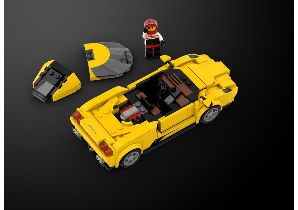 LEGO MOC Ferrrari Enzo Yellow- Speed Champions 8 Studs wide by AbFab74 ...