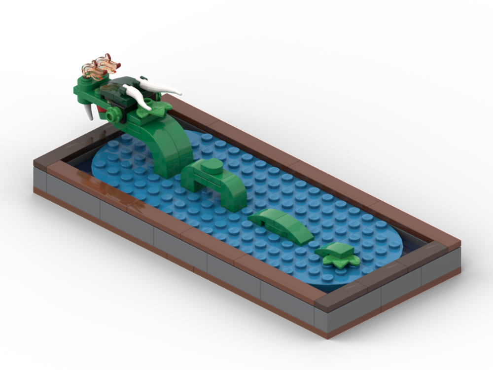Lego Moc 31120 Swimming Fire Serpent By Stoeptegel Rebrickable