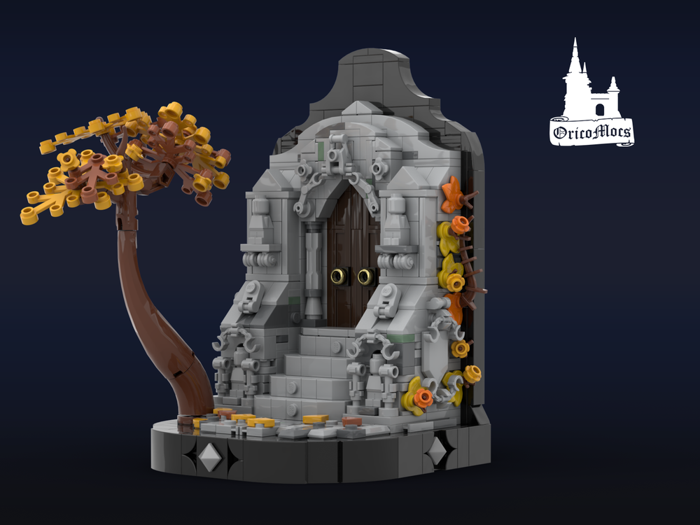 LEGO MOC Gothic Bookend by OricoMocs | Rebrickable - Build with LEGO