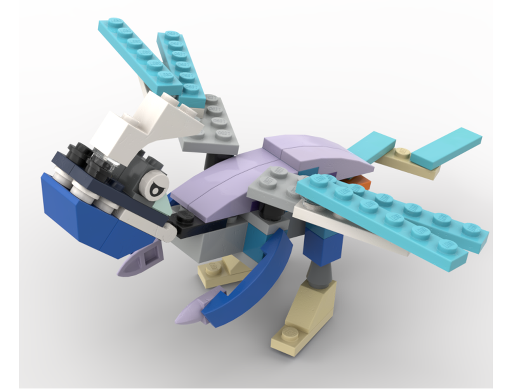LEGO MOC 10696 Azure Dragon by Kopakalaka | Rebrickable - Build with LEGO