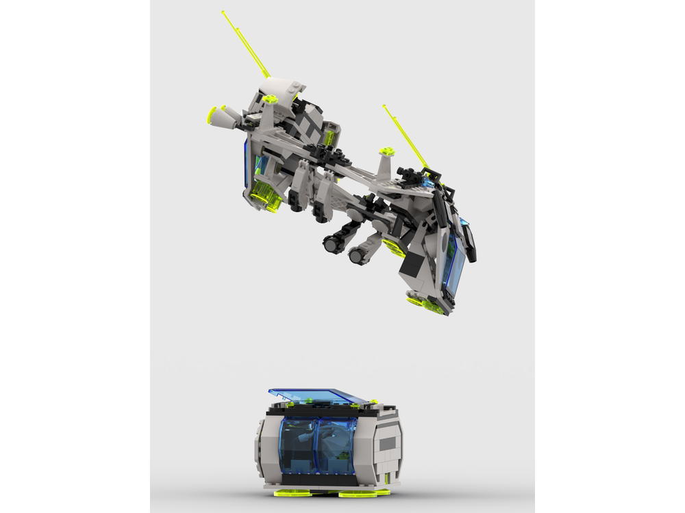 LEGO MOC Exploriens Drop Ship by Brelha | Rebrickable - Build with LEGO