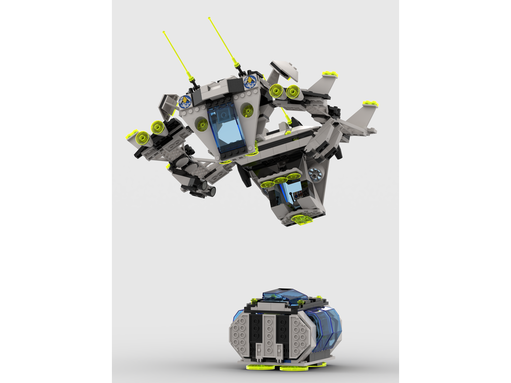 LEGO MOC Exploriens Drop Ship by Brelha | Rebrickable - Build with LEGO