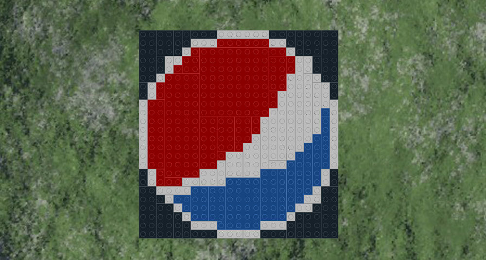 LEGO MOC-208179 Pepsi Logo by RetroRemake | Rebrickable - Build with LEGO