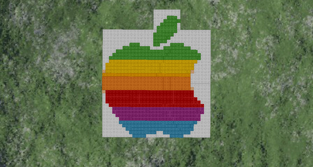 LEGO MOC Apple Logo by RetroRemake | Rebrickable - Build with LEGO