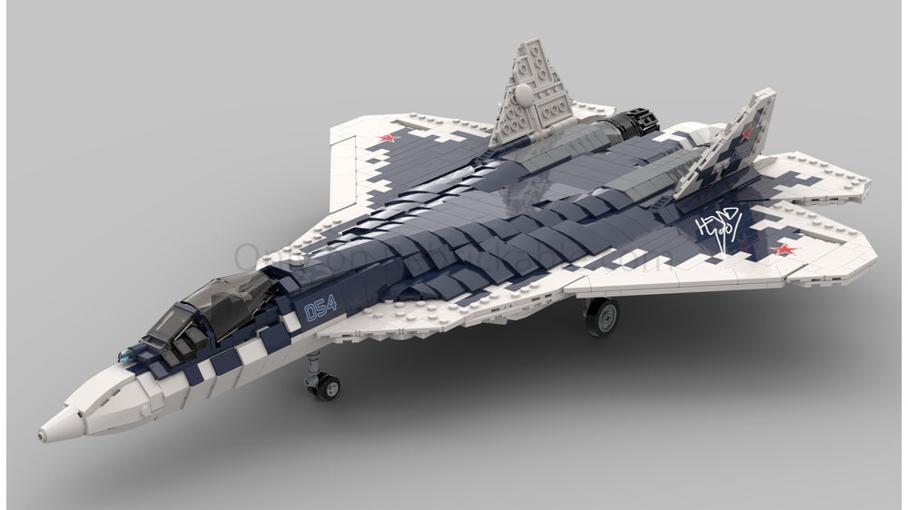 LEGO MOC 1:35 Scale Su-57 Felon by HandSolo99 | Rebrickable - Build with LEGO