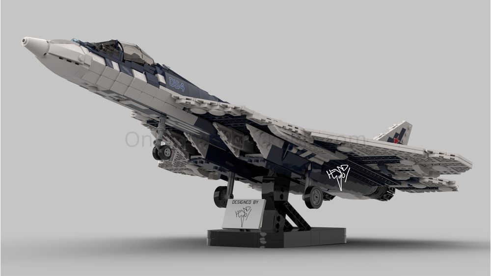 LEGO MOC-208186 1:35 Scale Su-57 Felon by HandSolo99 | Rebrickable ...