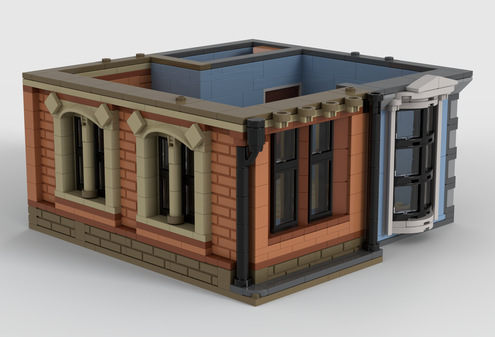 LEGO MOC Tudor Corner Additional Floor by frug | Rebrickable - Build ...