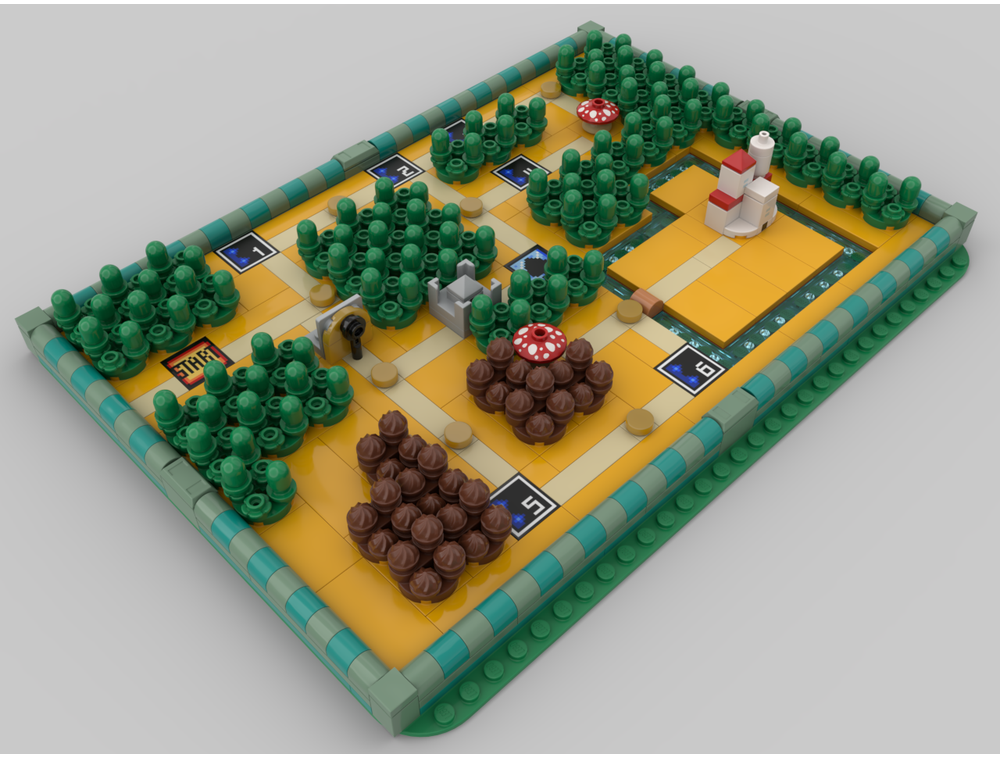 LEGO MOC-208215 Super Mario Bros. 3 - World 1 "Grasslands " Map by ...