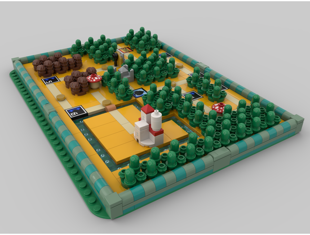 LEGO MOC-208215 Super Mario Bros. 3 - World 1 "Grasslands " Map by ...