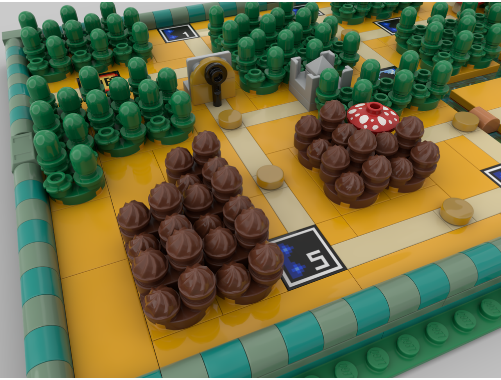 LEGO MOC-208215 Super Mario Bros. 3 - World 1 "Grasslands " Map by ...