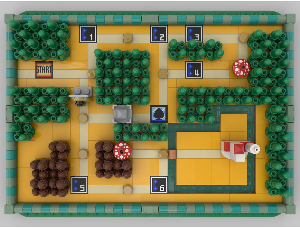 LEGO MOC Super Mario Bros. 3 - World 1 "Grasslands " Map by Super Brick ...