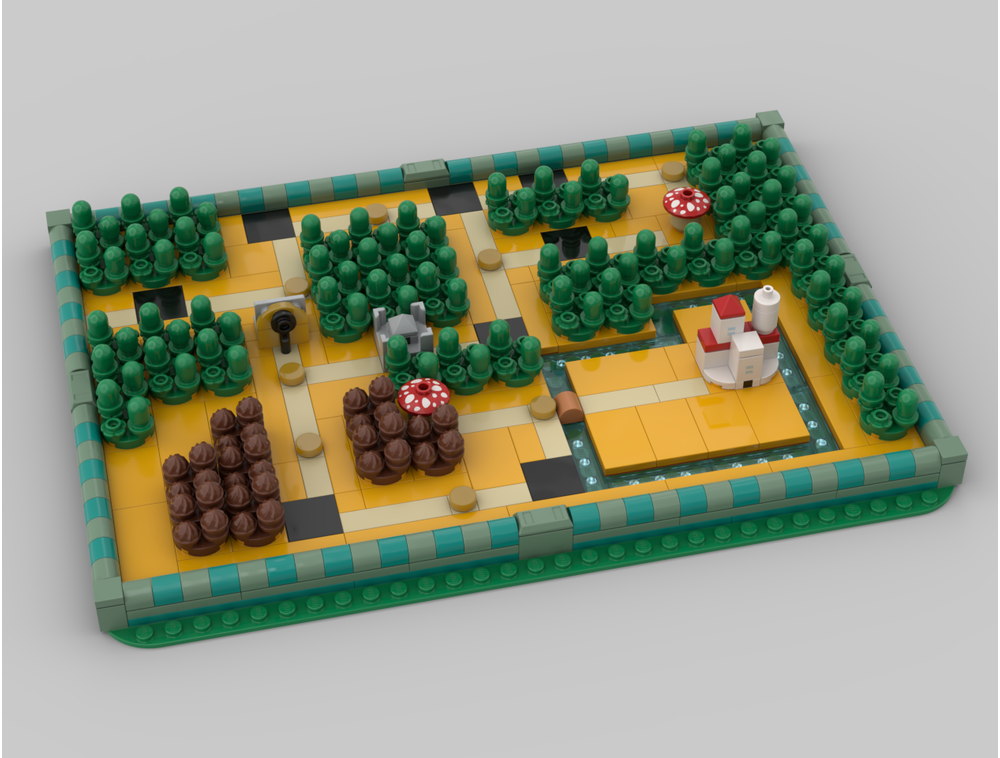 LEGO MOC-208215 Super Mario Bros. 3 - World 1 "Grasslands " Map by ...