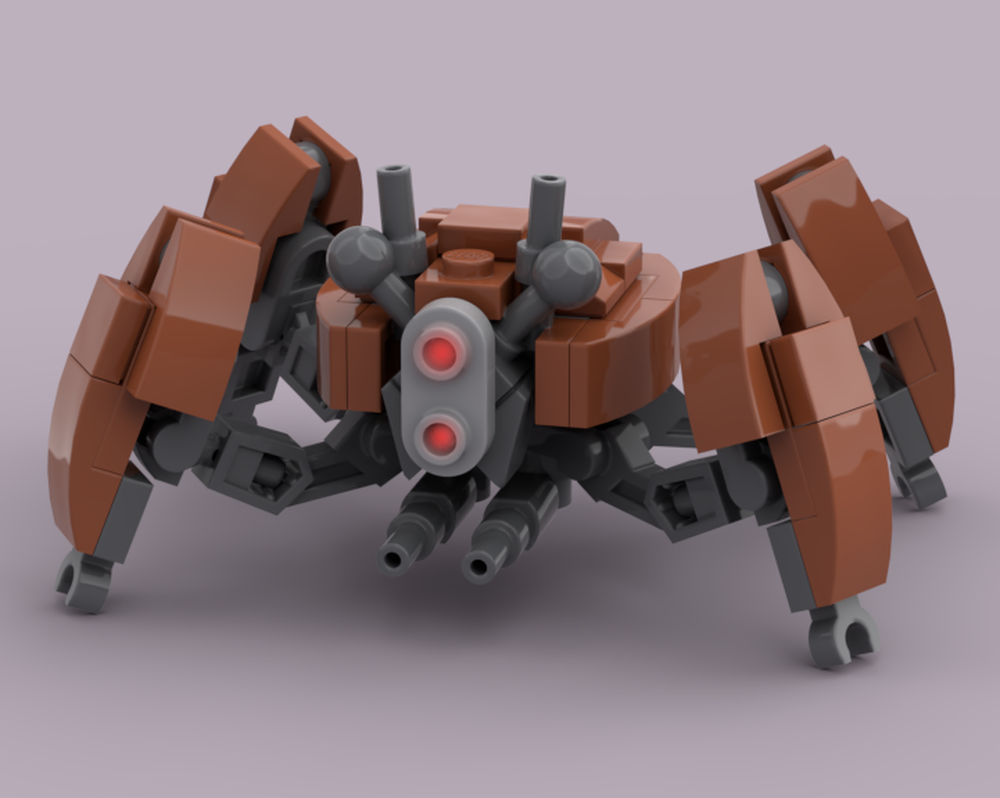 LEGO MOC LM-432 Crab Droid Clone Wars Variant (Dark Orange) by ...