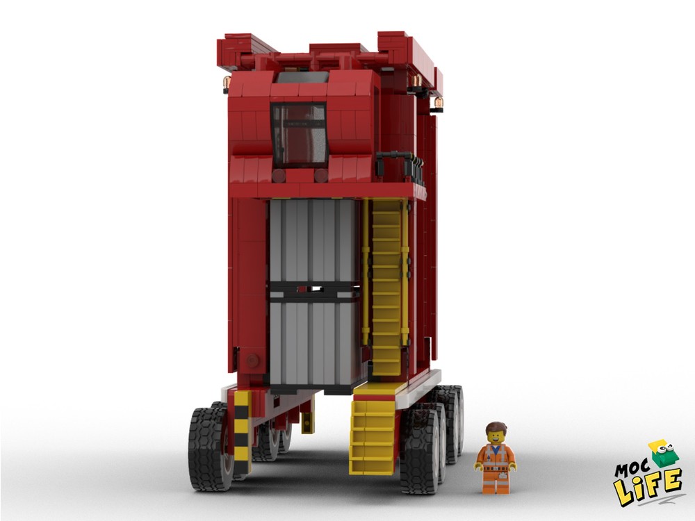 LEGO MOC Straddle carrier shipping container by MocLife | Rebrickable ...