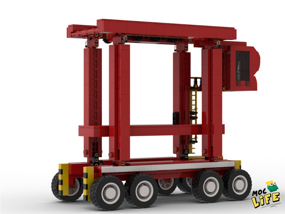 LEGO MOC-208217 Straddle carrier shipping container by MocLife ...